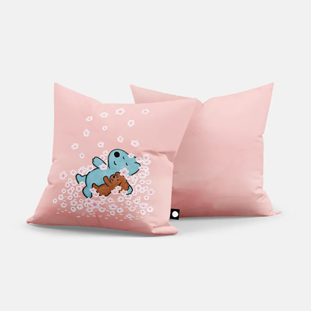 [29CM 단독] 이티씨(eteecy) 작가, 꽃 비 쿠션 커버 - 감도 깊은 취향 셀렉트샵 29CM