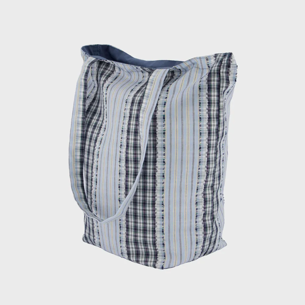 Striped Patchwork Bag (Blue) - 감도 깊은 취향 셀렉트샵 29CM