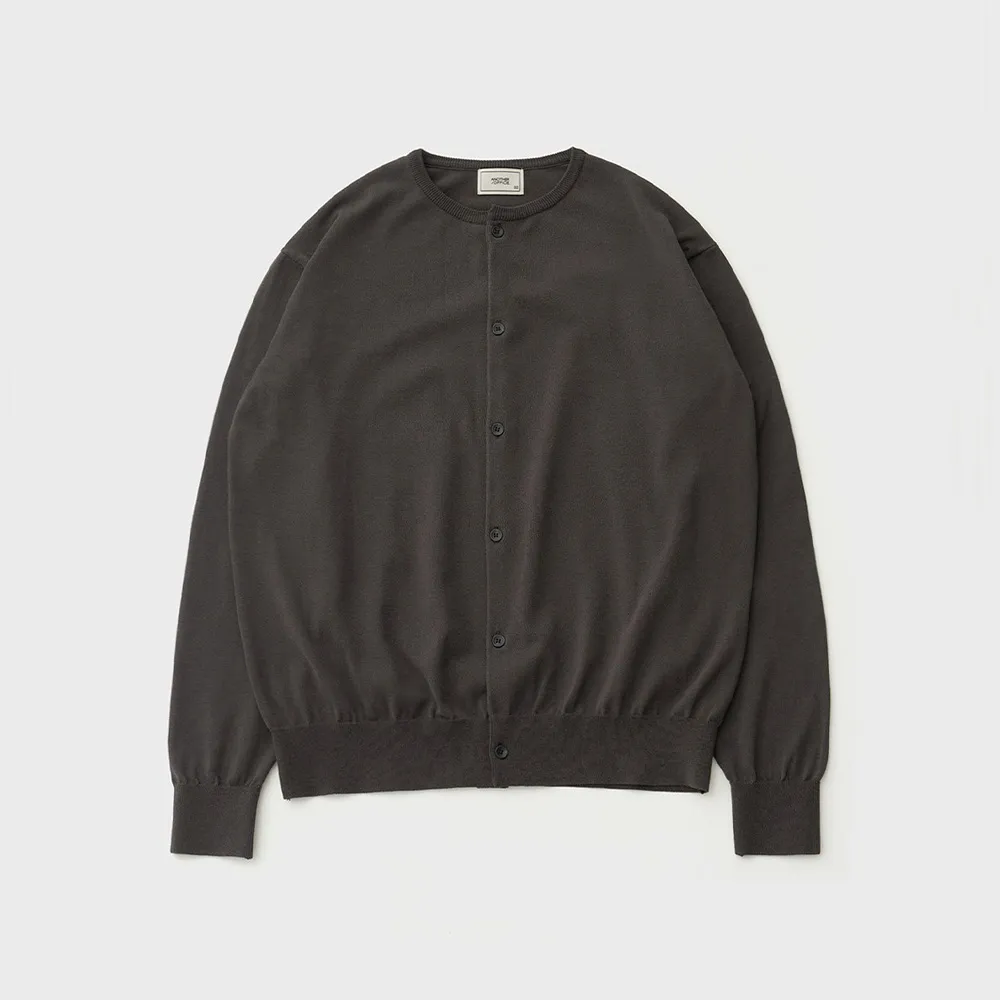 Annette Superfine Wool Heavy Rib Knit Cardigan Melange Gray - 감도 깊은 취향 ...