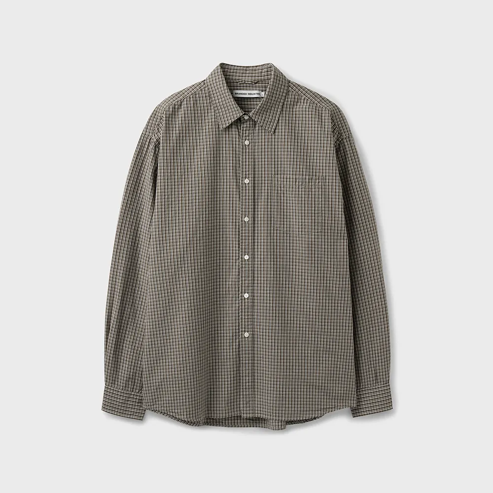 WANDER SMALL CHECK SHIRT [KHAKI] - 감도 깊은 취향 셀렉트샵 29CM