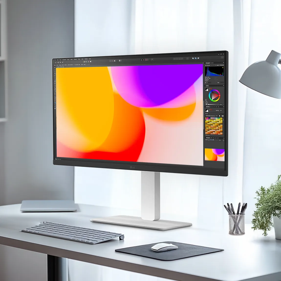 LG 27US550 68.4cm(27인치) UHD 4K 컴퓨터모니터 화이트 DCI-P3 - 감도 깊은 취향 셀렉트샵 29CM