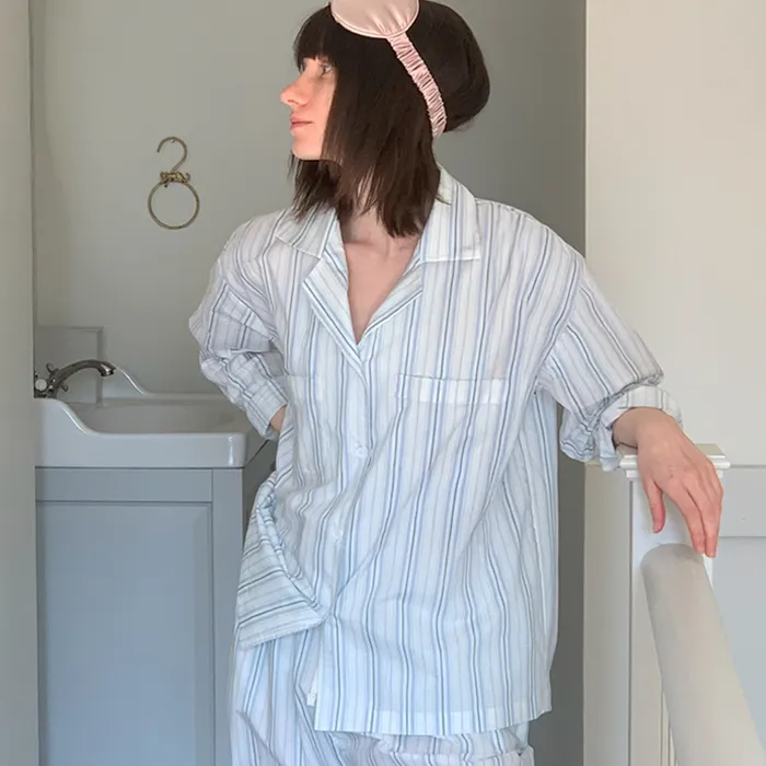 [29CM 단독] (uni)미드나잇인파리 스트라이프 파자마 레브블루 - 감도 깊은 취향 셀렉트샵 29CM