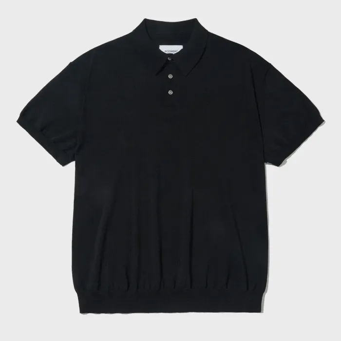 HS KNIT COLLAR SHIRT_BLACK - 감도 깊은 취향 셀렉트샵 29CM