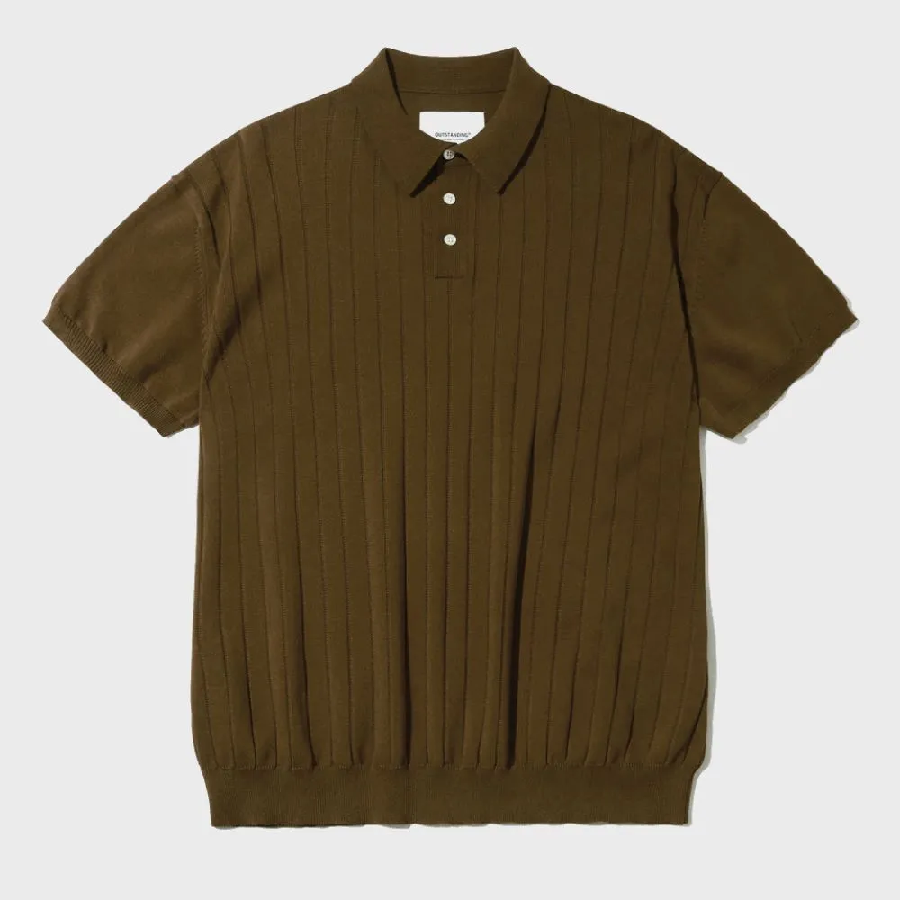 HS STRIPE KNIT COLLAR SHIRT_BROWN - 감도 깊은 취향 셀렉트샵 29CM
