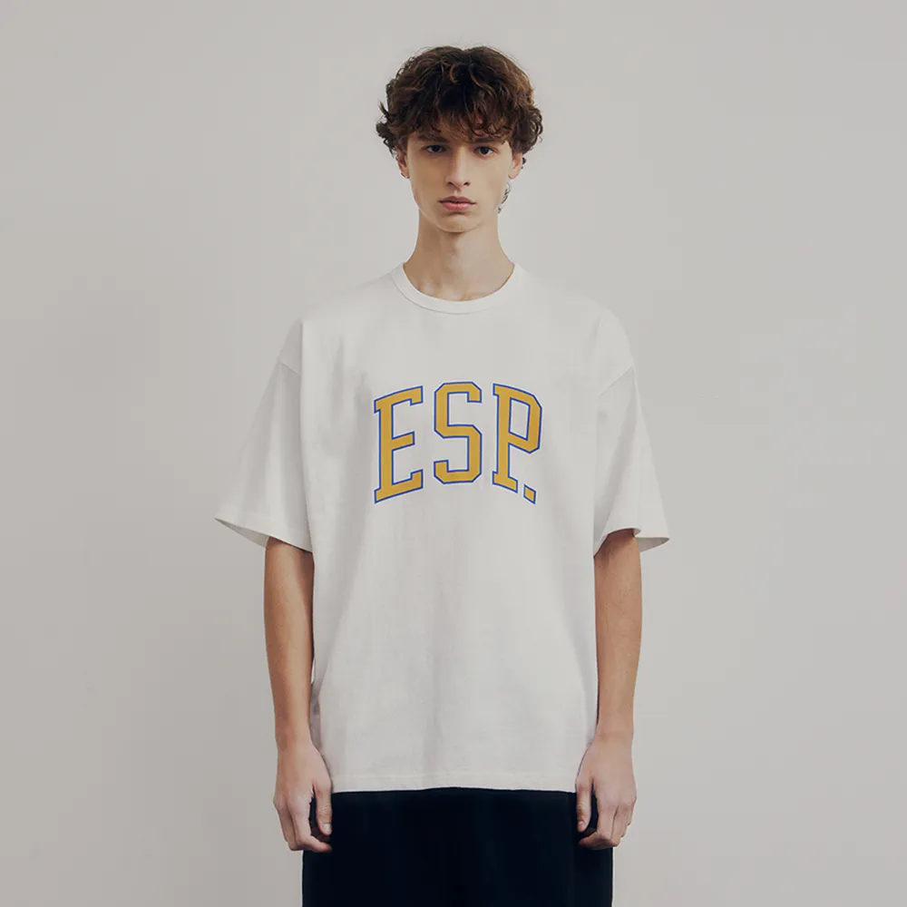 ESP.College Logo Heavyweight Tee Off White - 감도 깊은 취향 셀렉트샵 29CM