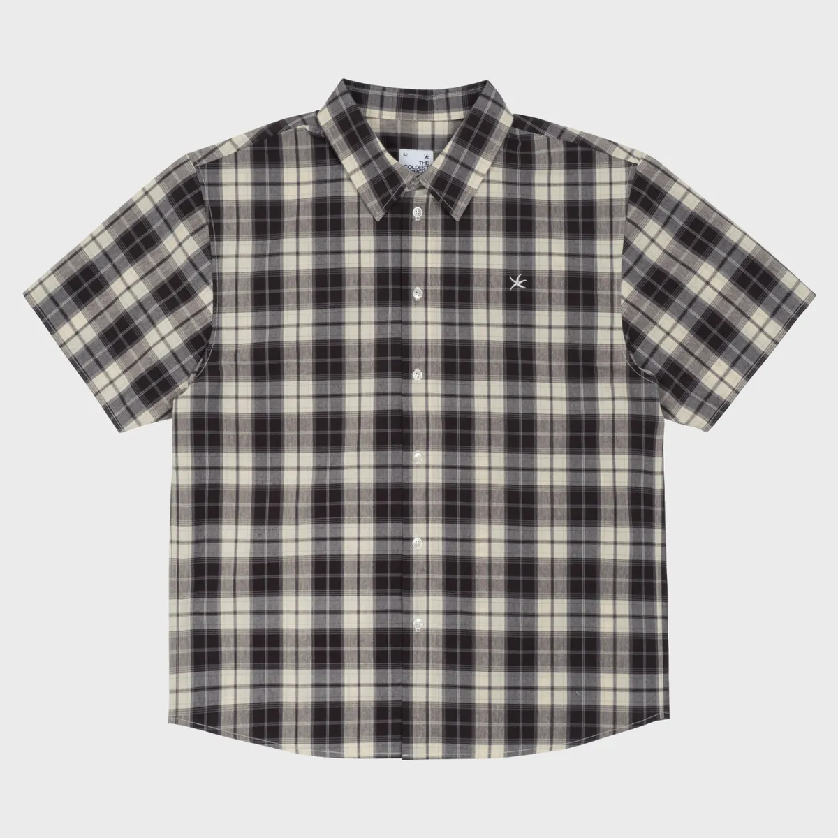 TCM mini logo check half shirts (brown) - 감도 깊은 취향 셀렉트샵 29CM