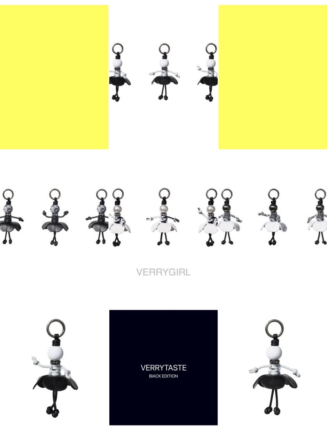 Verry Girl/Boy Keyring - Black Edition 2 - 감도 깊은 취향 셀렉트샵 29CM
