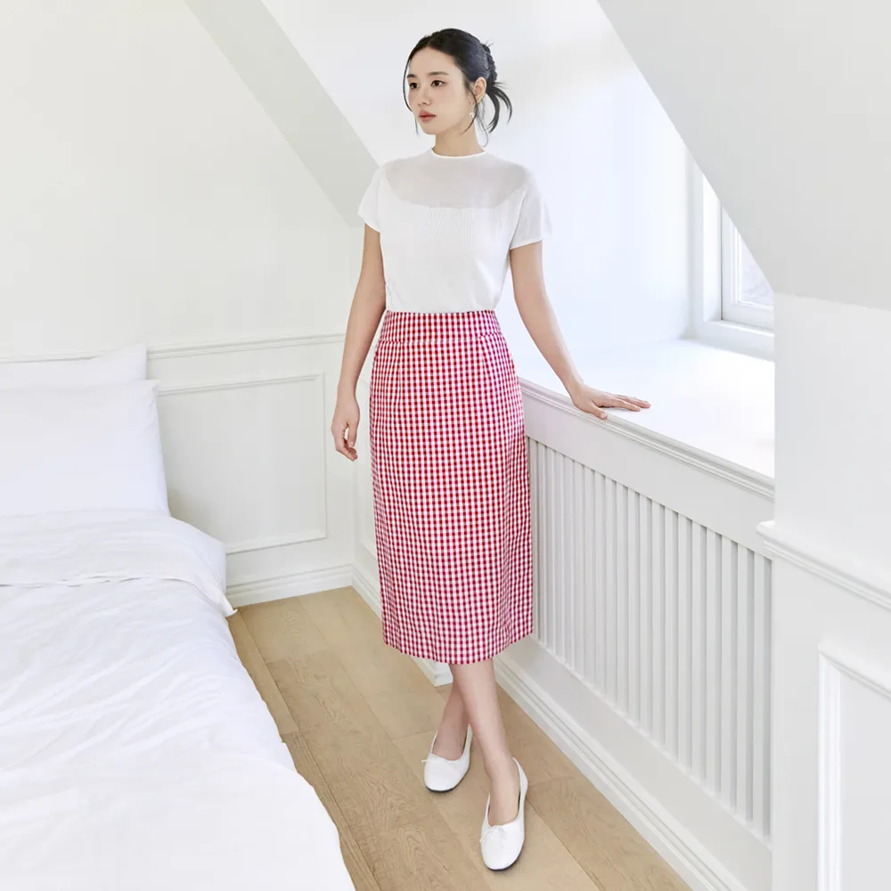 25SS 깅엄 체크 스커트 - 감도 깊은 취향 셀렉트샵 29CM