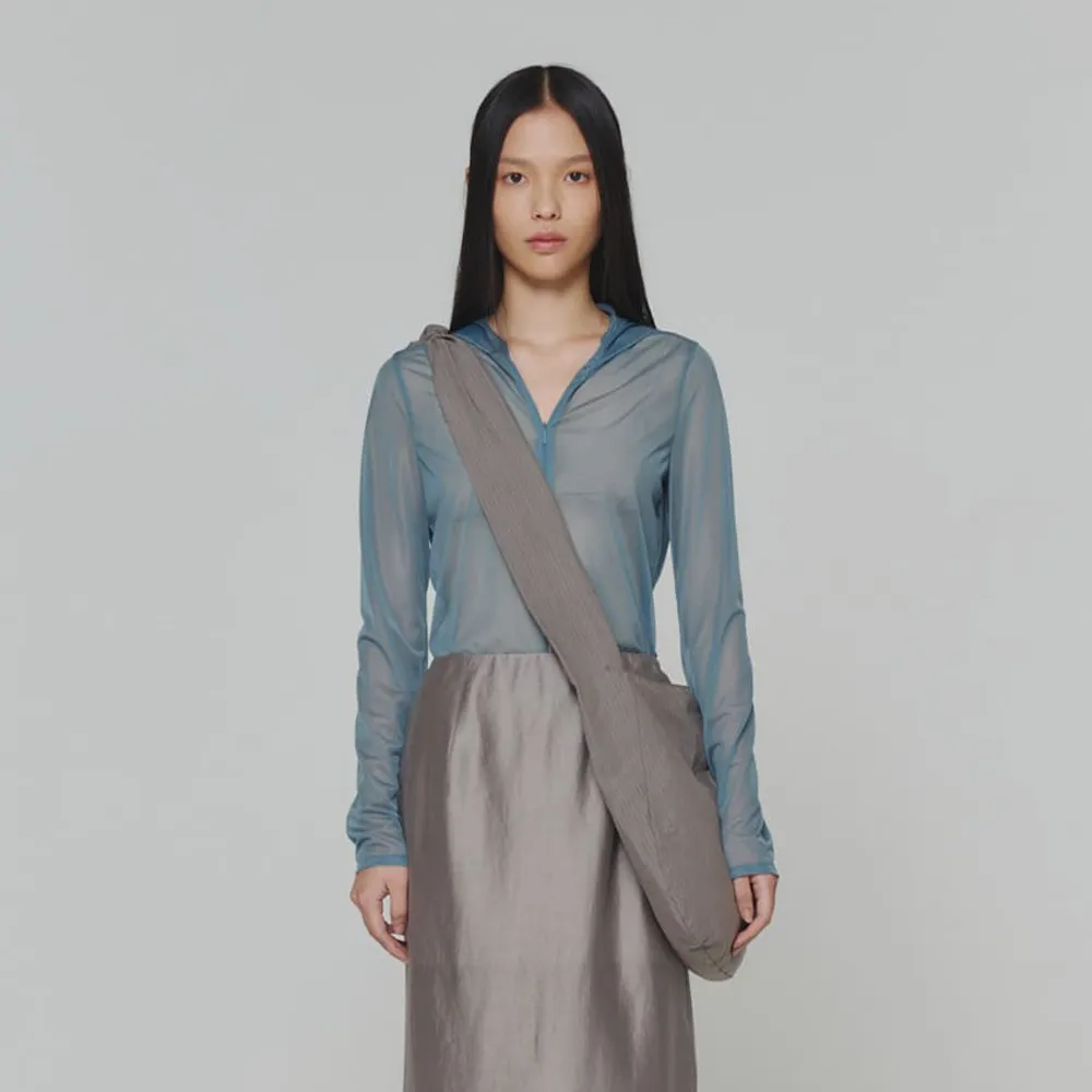 SHEER HOODED ZIP UP JUMPER (3COLORS) - 감도 깊은 취향 셀렉트샵 29CM