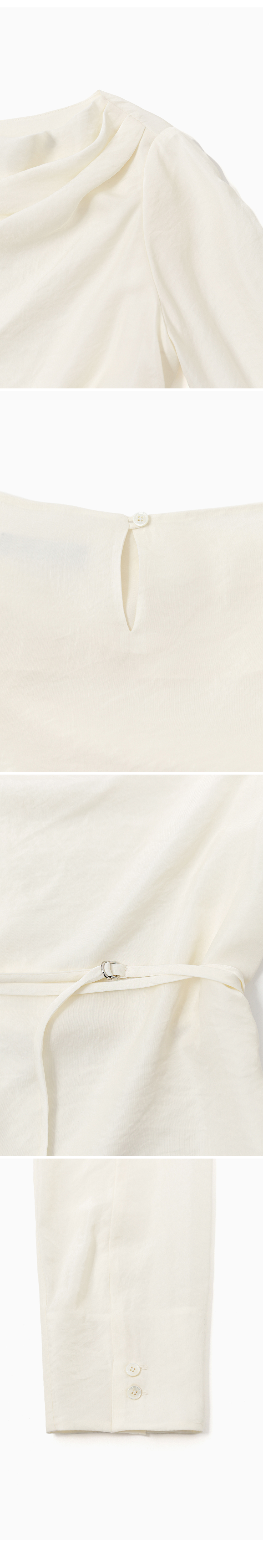 [3차]Luna Drape Blouse (Cream) - 감도 깊은 취향 셀렉트샵 29CM