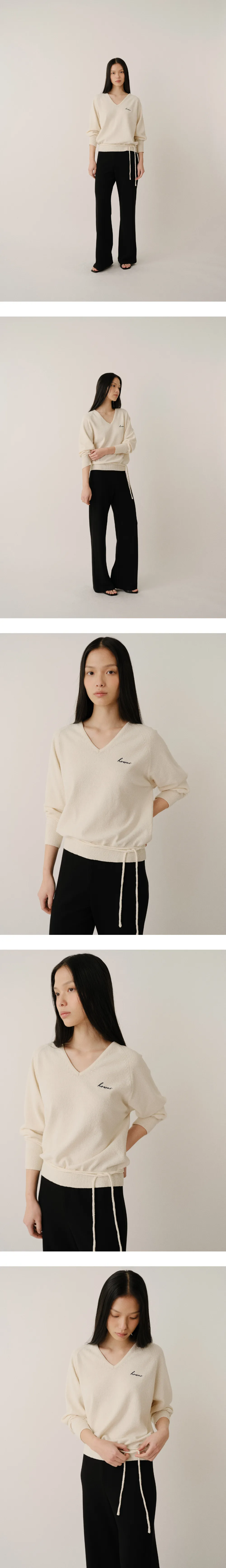 [2차리오더]CLO TIE V-NECK KNIT (CREAM) - 감도 깊은 취향 셀렉트샵 29CM