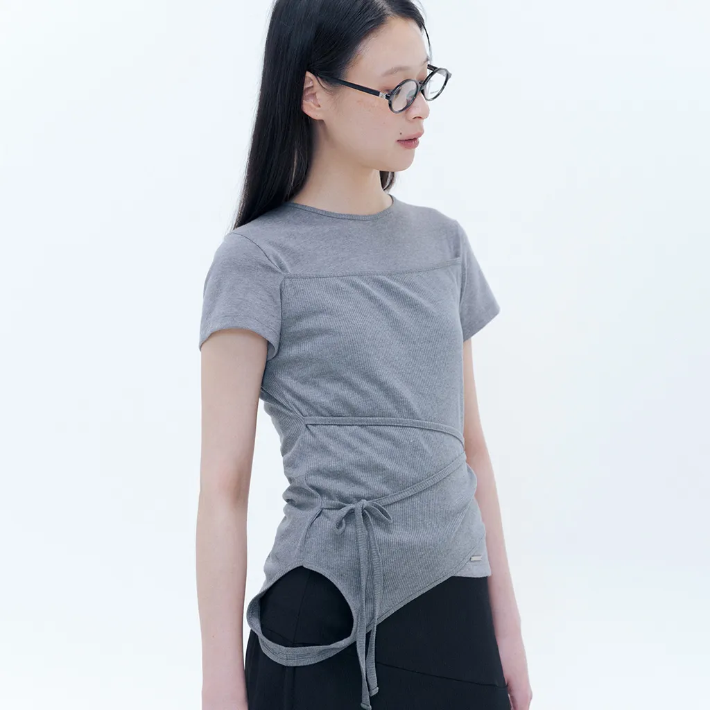 String layered knit top GREY - 감도 깊은 취향 셀렉트샵 29CM