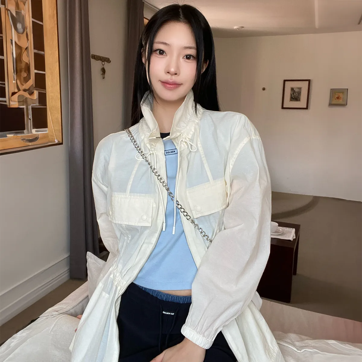 [지현서 PICK][29CM 단독] 스트링 디테일 사이드 슬릿 점퍼 7215220401 - 감도 깊은 취향 셀렉트샵 29CM