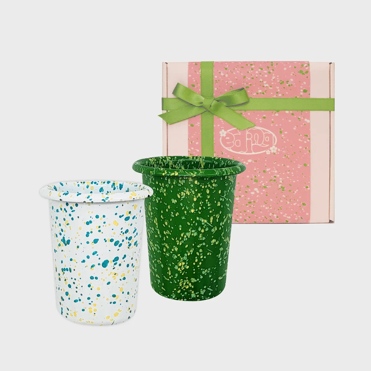 에딩 밀키웨이 법랑컵 숏텀블러 265ml 2P 선물 세트 4color (Gift box) - 감도 깊은 취향 셀렉트샵 29CM