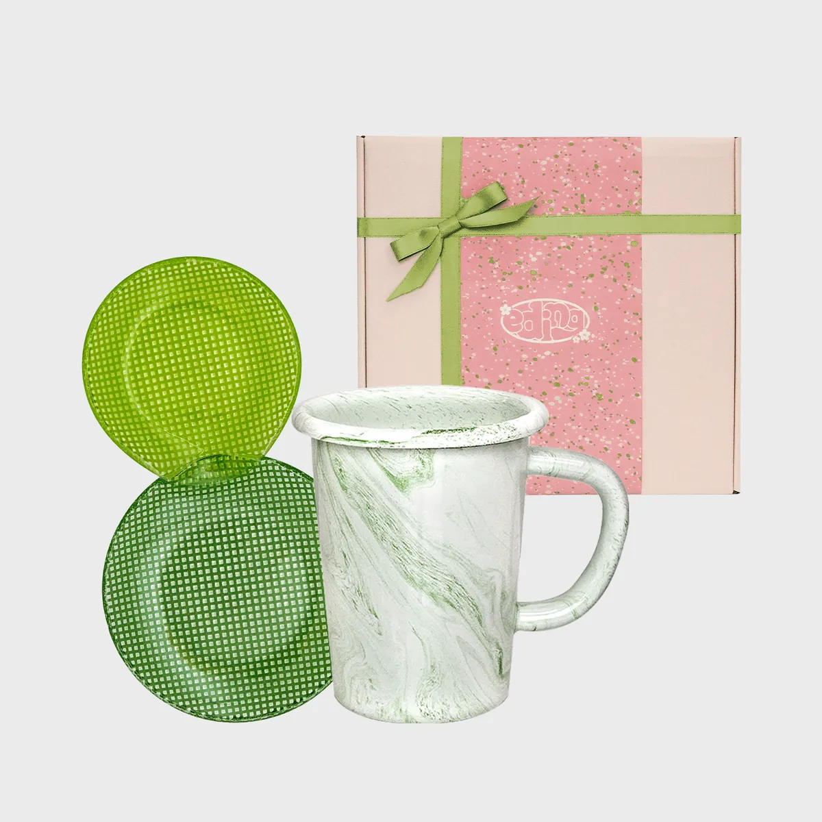 [29cm 단독]에딩 체키 2구 플레이트 & 마블웨이 숏머그 GIFT SET - 감도 깊은 취향 셀렉트샵 29CM