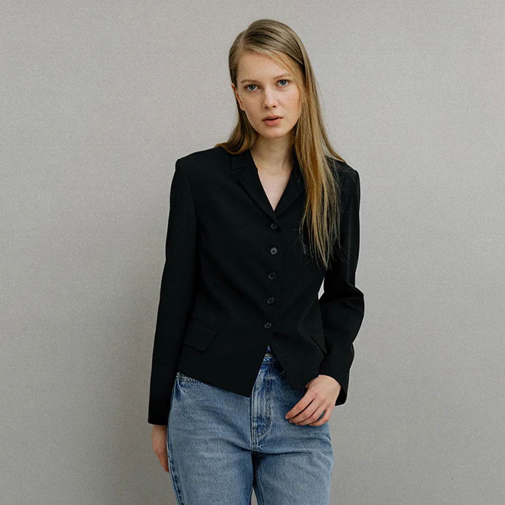 Katie 90s Mood Minimal Jacket_Black - 감도 깊은 취향 셀렉트샵 29CM