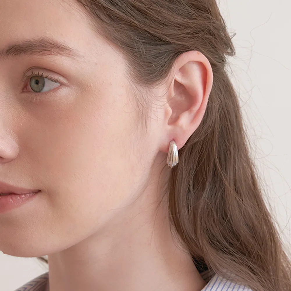 waterfall round earrings (E047_silver) - 감도 깊은 취향 셀렉트샵 29CM
