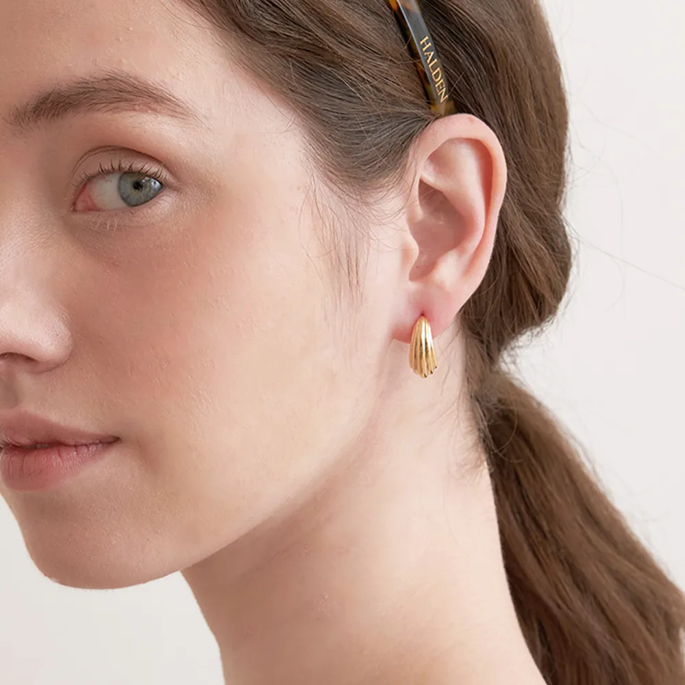 waterfall round earrings (E047_gold) - 감도 깊은 취향 셀렉트샵 29CM
