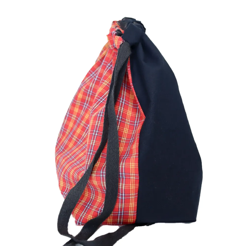 FLIP STRING POUCH - L [Red Check] - 감도 깊은 취향 셀렉트샵 29CM