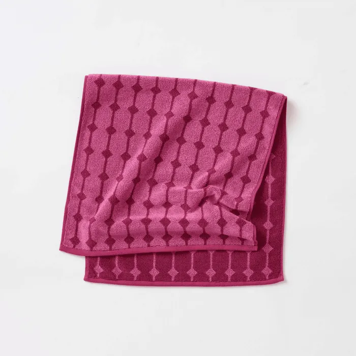 [29CM 단독] 마젠타 다이아몬드 스트라이프 페이스 타월 (1P, 5P, 10P) - 감도 깊은 취향 셀렉트샵 29CM