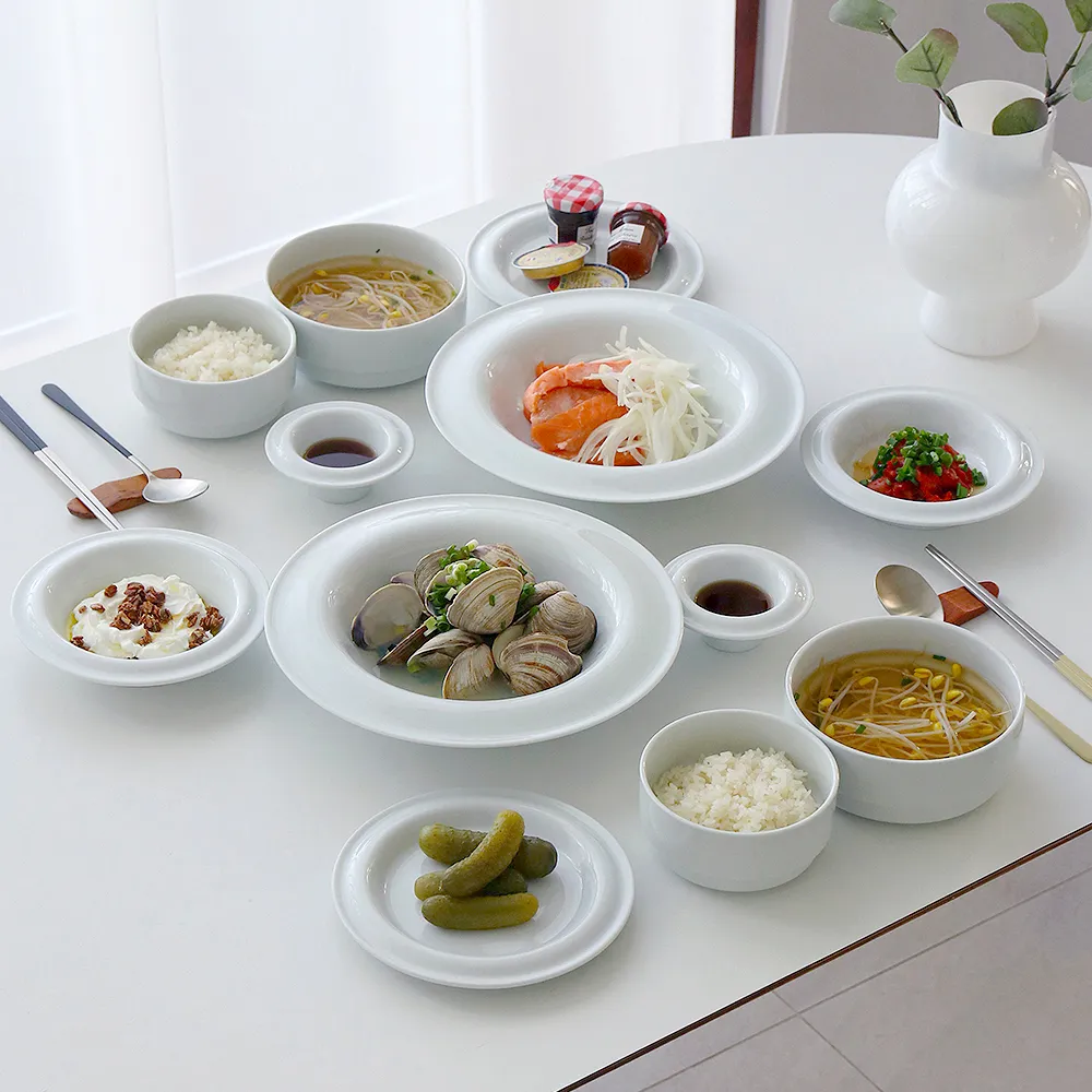 타블도트 플랫플랫 2인 식기세트 12P 신혼 그릇세트 홈세트 스택접시 - 감도 깊은 취향 셀렉트샵 29CM