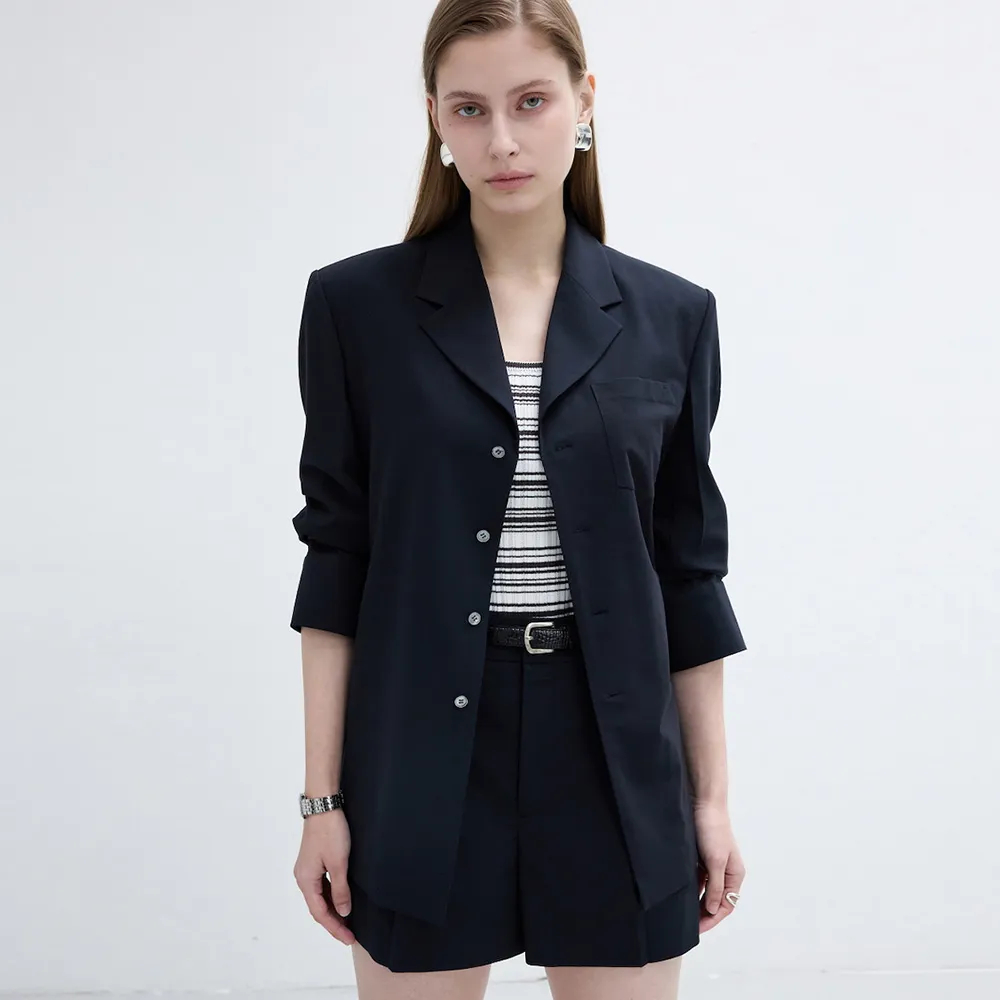 SHIRT TAILORED JACKET_DARK NAVY - 감도 깊은 취향 셀렉트샵 29CM