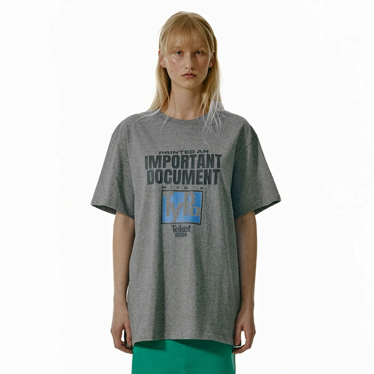 Document Tee Melange Gray - 감도 깊은 취향 셀렉트샵 29CM