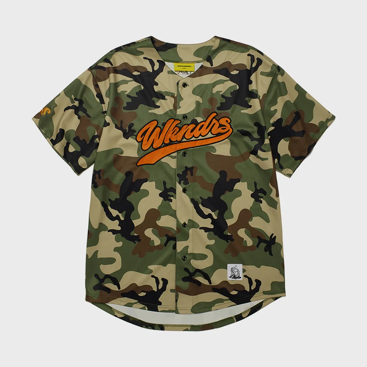 BASEBALL SCRIPT JERSEY (CAMO) - 감도 깊은 취향 셀렉트샵 29CM