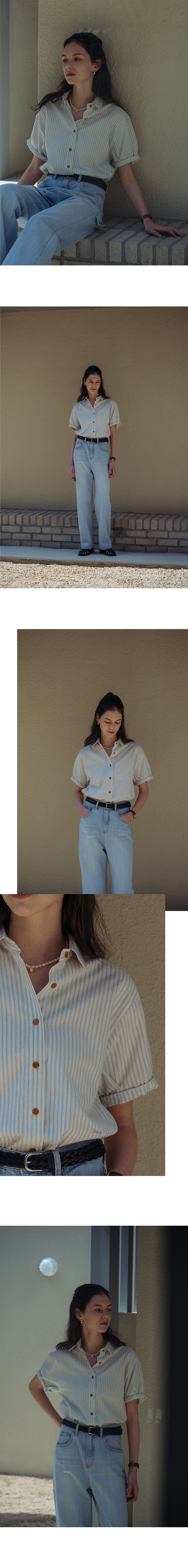 Ann button point shirt[2color] - 감도 깊은 취향 셀렉트샵 29CM