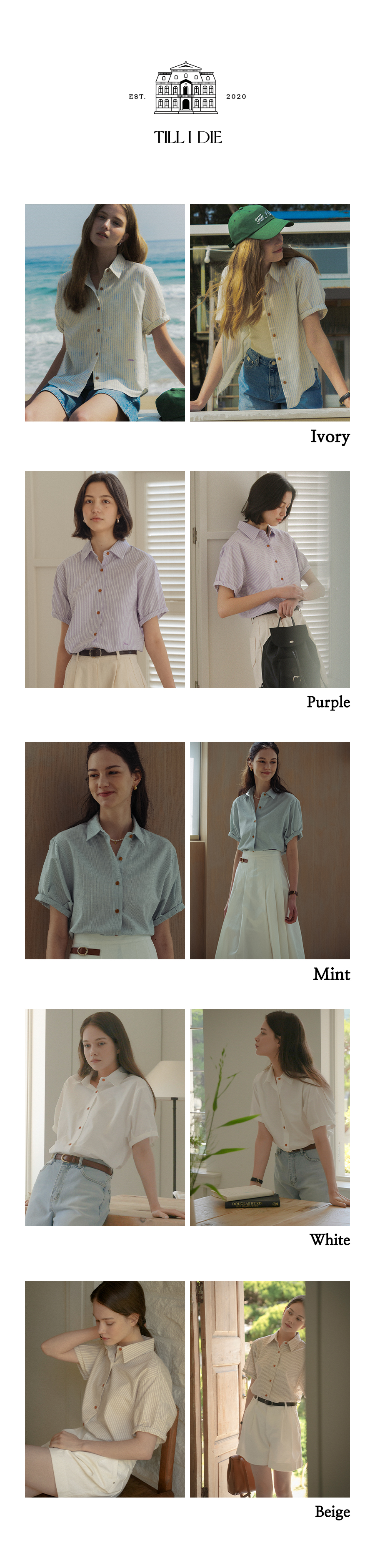 Ann button point shirt[2color] - 감도 깊은 취향 셀렉트샵 29CM