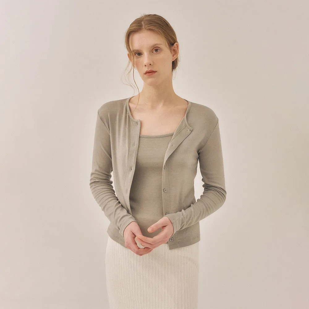 tencel sleeveless cardigan set (2color) - 감도 깊은 취향 셀렉트샵 29CM