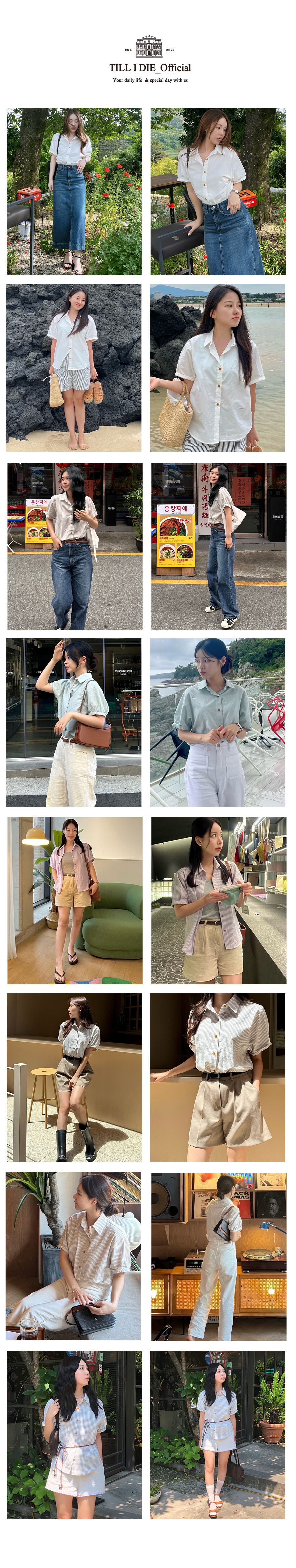 Ann button point shirt_Beige - 감도 깊은 취향 셀렉트샵 29CM