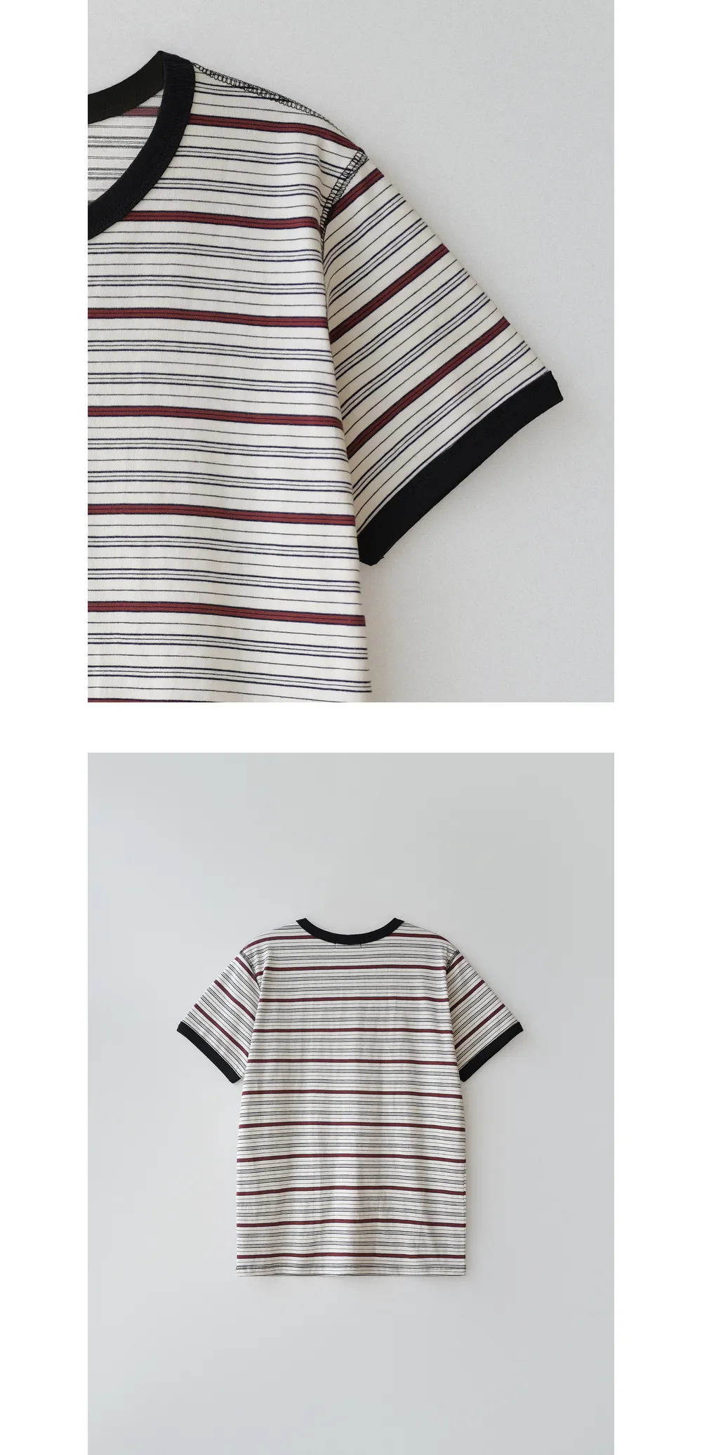 Smooth stripe ringer tee (ivory) - 감도 깊은 취향 셀렉트샵 29CM