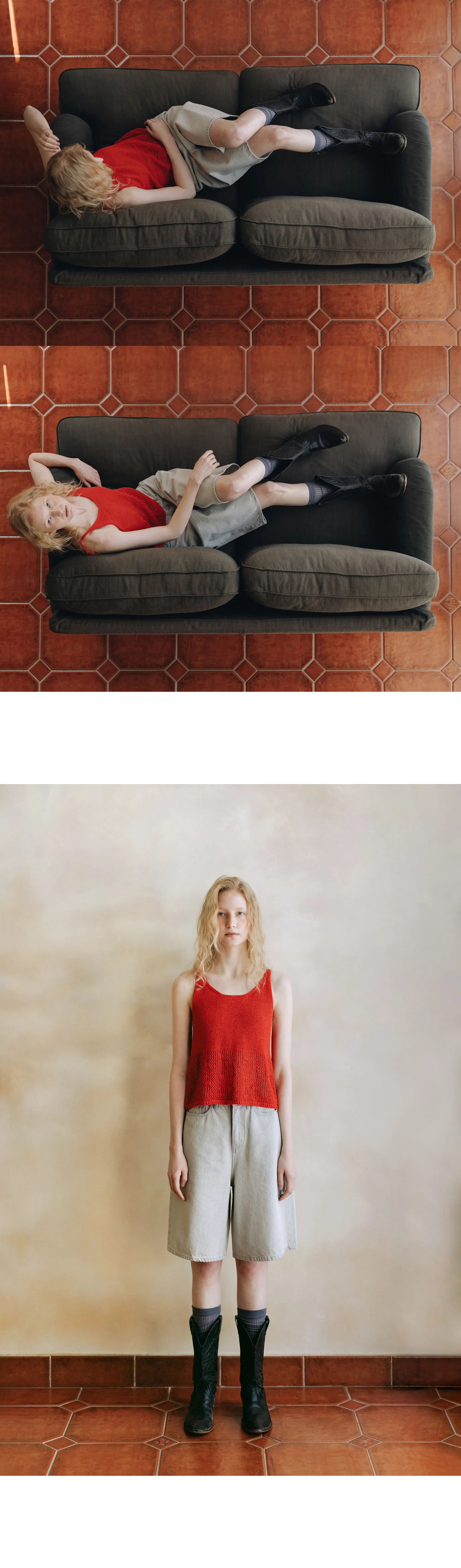 Lizzy knit sleeveless (red) - 감도 깊은 취향 셀렉트샵 29CM