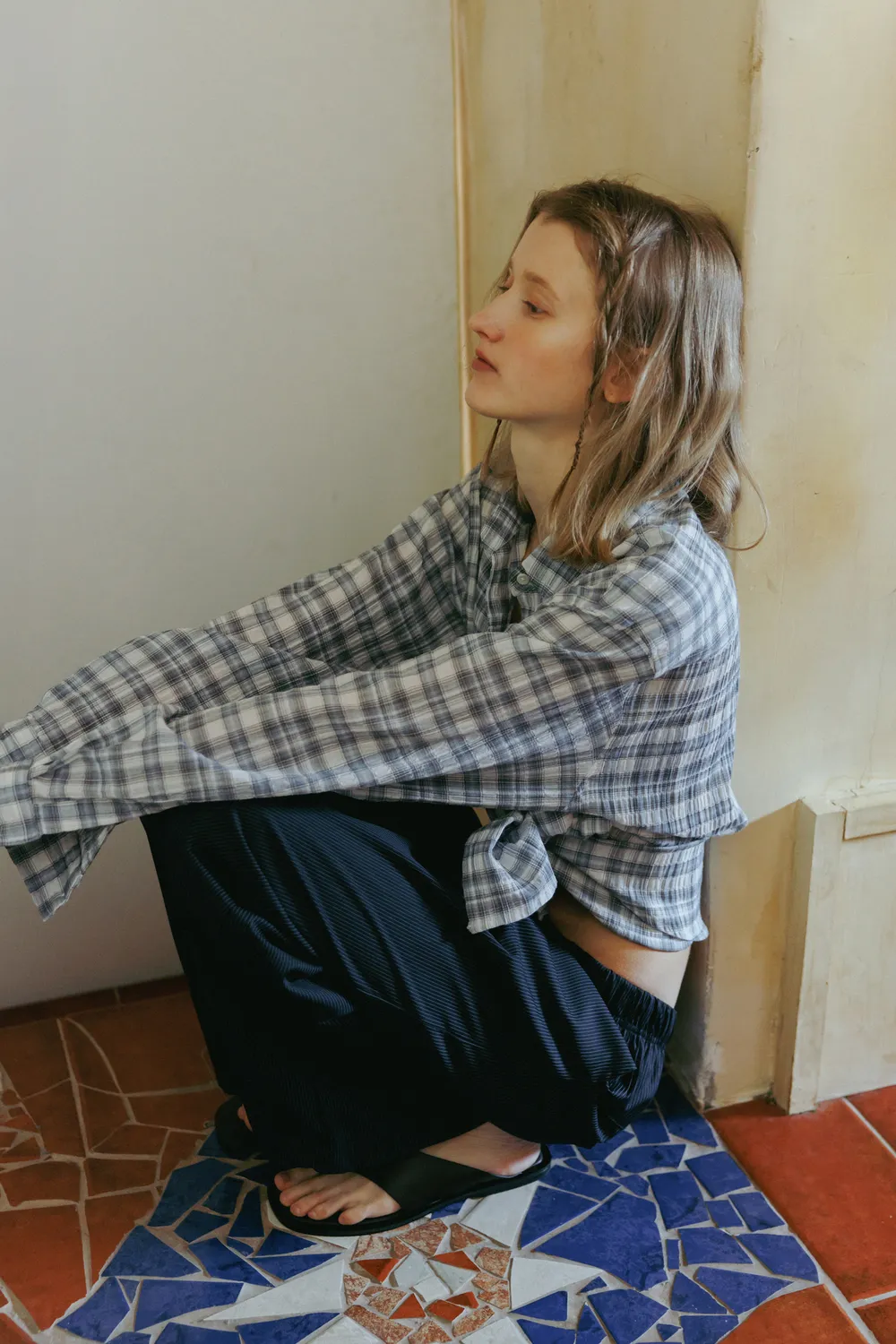 Polki stripe pants (navy) - 감도 깊은 취향 셀렉트샵 29CM