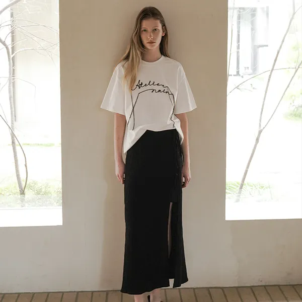 ROSE RIBBON SET-UP SKIRT(SK-5010)_2Colors - 감도 깊은 취향 셀렉트샵 29CM