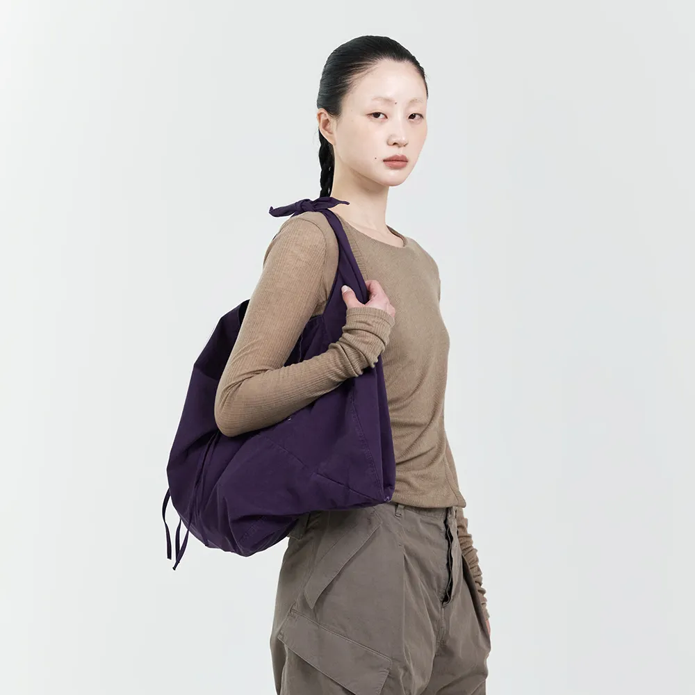 GARMENT DYED 2 WAY STRAP TOTE BAG (LARGE) MIDNIGHT PURPLE - 감도 깊은 취향 ...