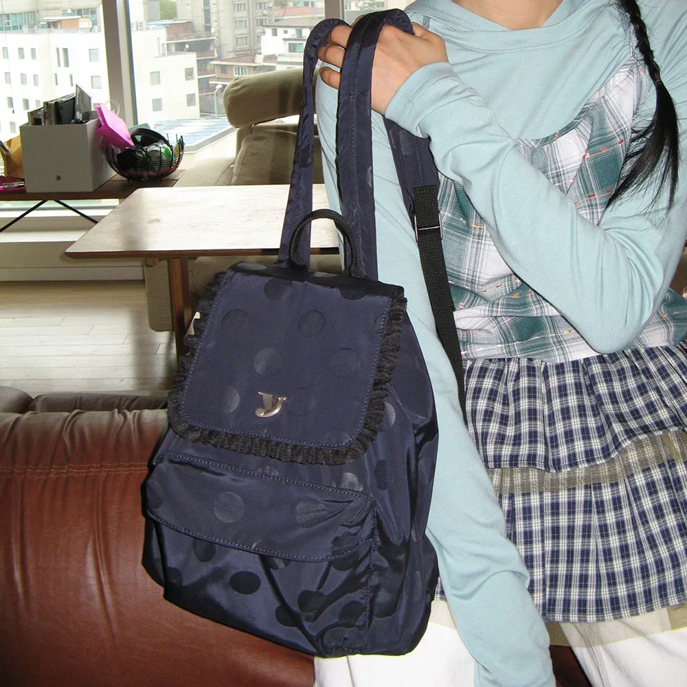 [29EDITION] mini day backpack (navy dot) - 감도 깊은 취향 셀렉트샵 29CM