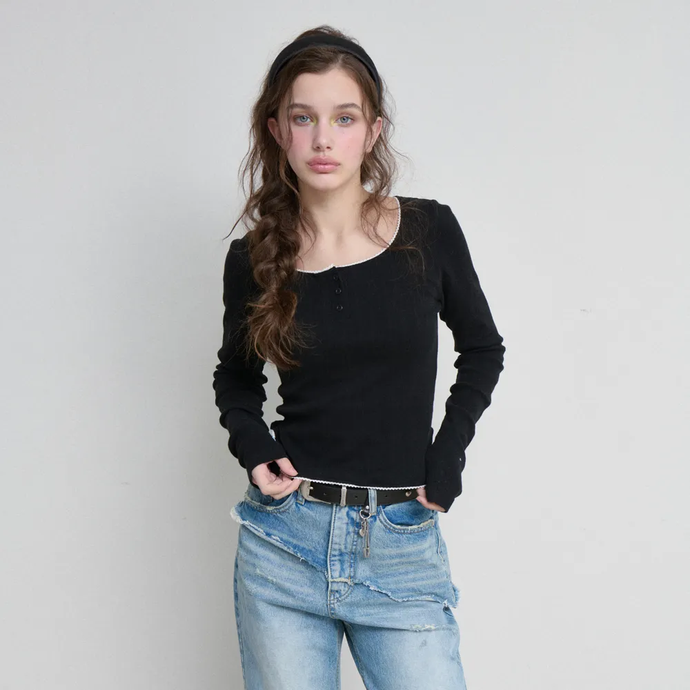 [3rd Order] U NECK LACE T (BLACK) - 감도 깊은 취향 셀렉트샵 29CM