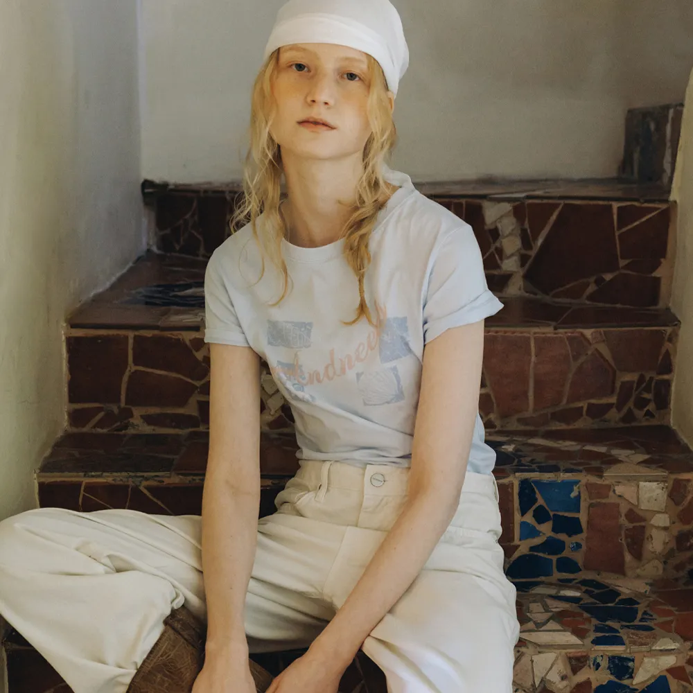 Shell crop tee (light blue) - 감도 깊은 취향 셀렉트샵 29CM