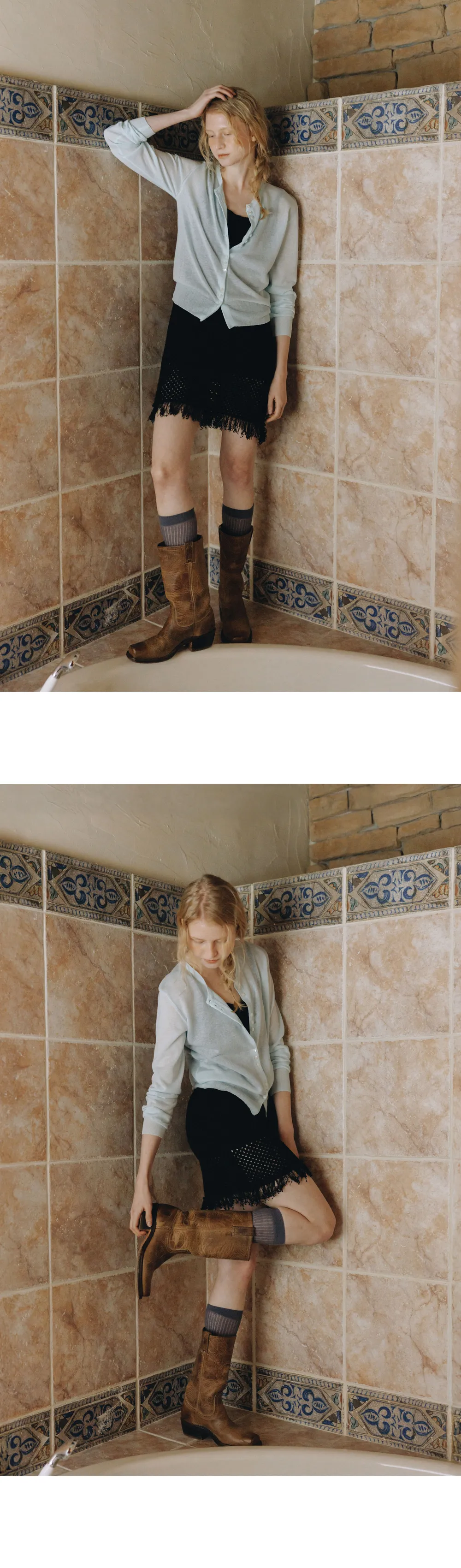 Luna fringe knit dress (black) - 감도 깊은 취향 셀렉트샵 29CM