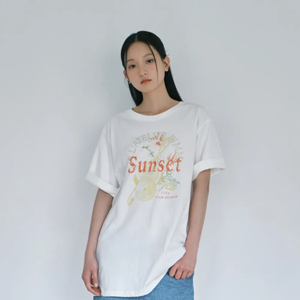 SUNSET T-SHIRT_WHITE - 감도 깊은 취향 셀렉트샵 29CM