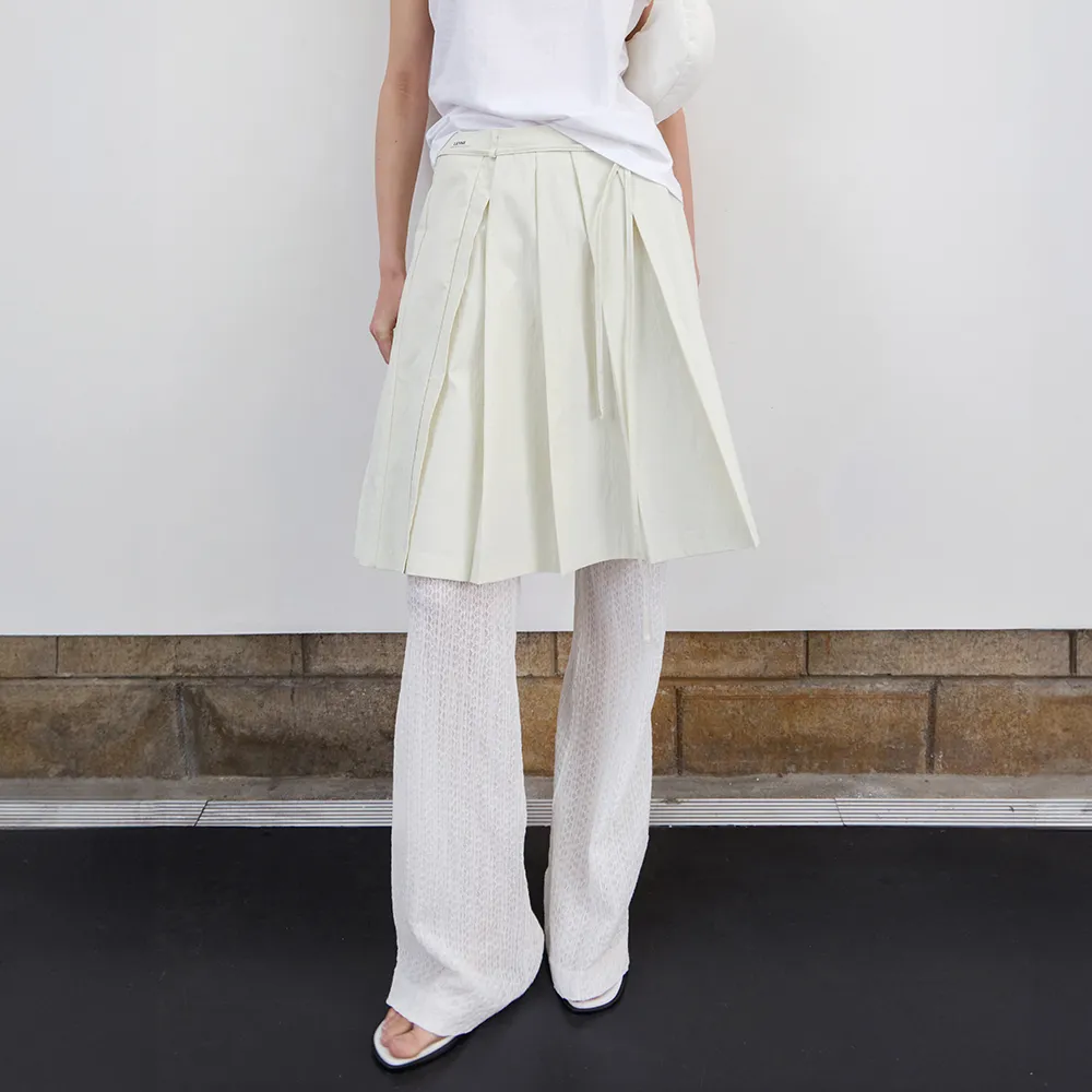 FRILL LAYERED KNIT SKIRT (CREAM) - 감도 깊은 취향 셀렉트샵 29CM