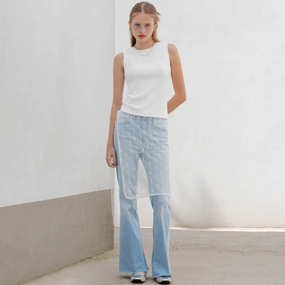 [CK] 여성 하이라이즈 부츠핏 라이트블루 37.5 데님 47AB736 YV2 - 감도 깊은 취향 셀렉트샵 29CM