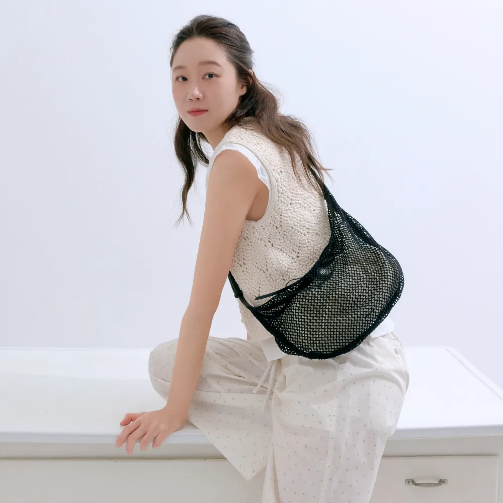 airy net bag (shoulder) - black (M) - 감도 깊은 취향 셀렉트샵 29CM