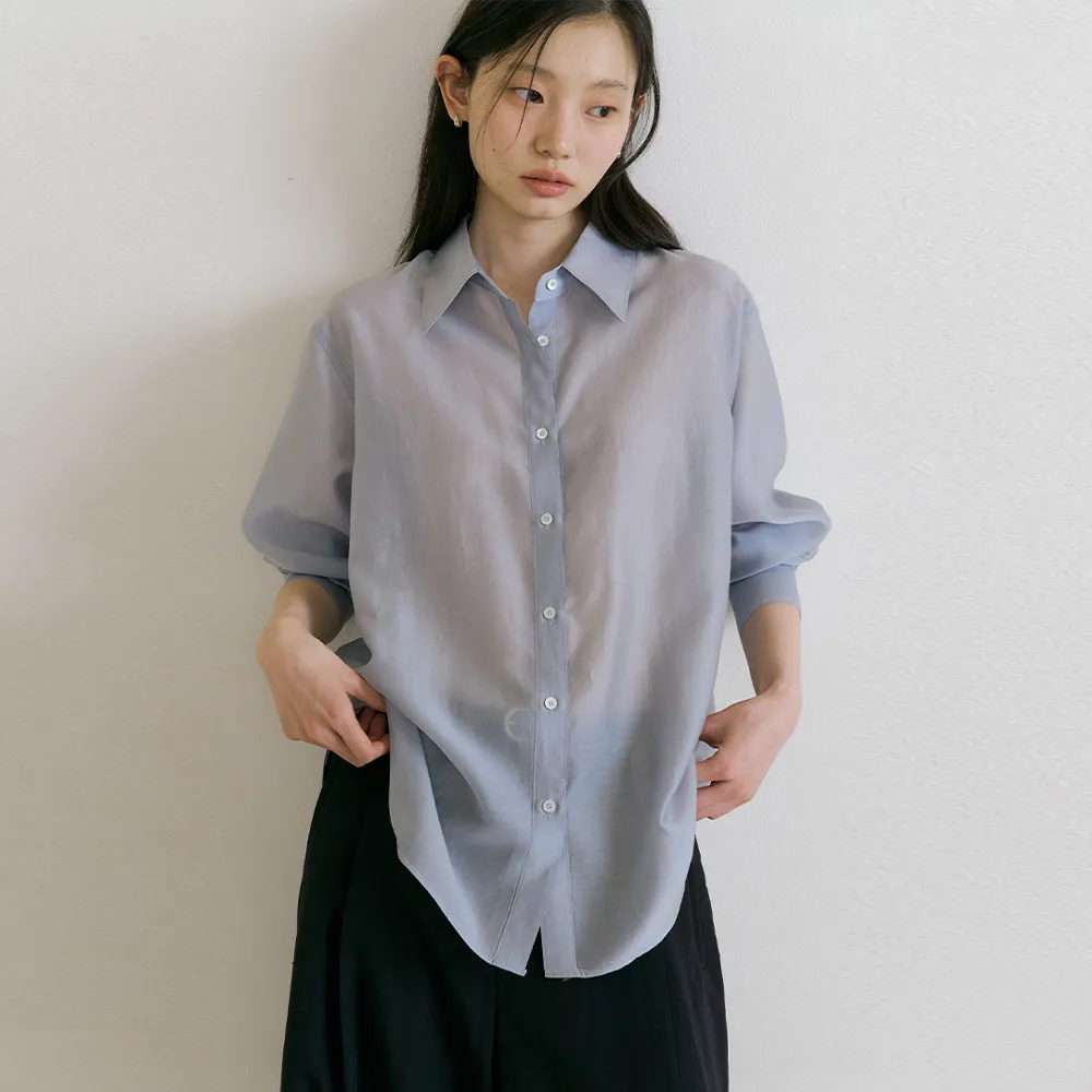 tencel basic shirt-s.blue - 감도 깊은 취향 셀렉트샵 29CM