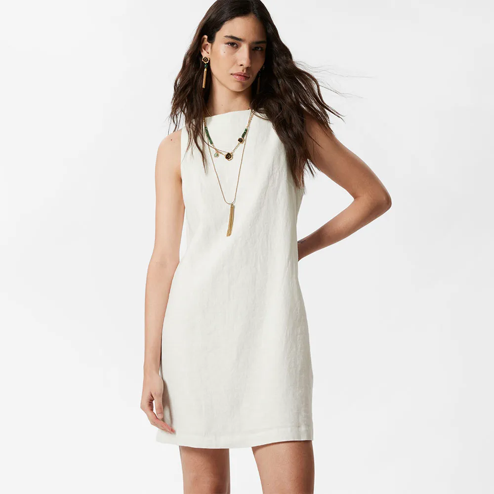 (W) 리넨 미니 드레스 (White) - 감도 깊은 취향 셀렉트샵 29CM