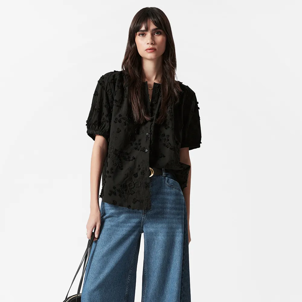 (W) 오버사이즈 퍼프 슬리브 블라우스 (Black) - 감도 깊은 취향 셀렉트샵 29CM