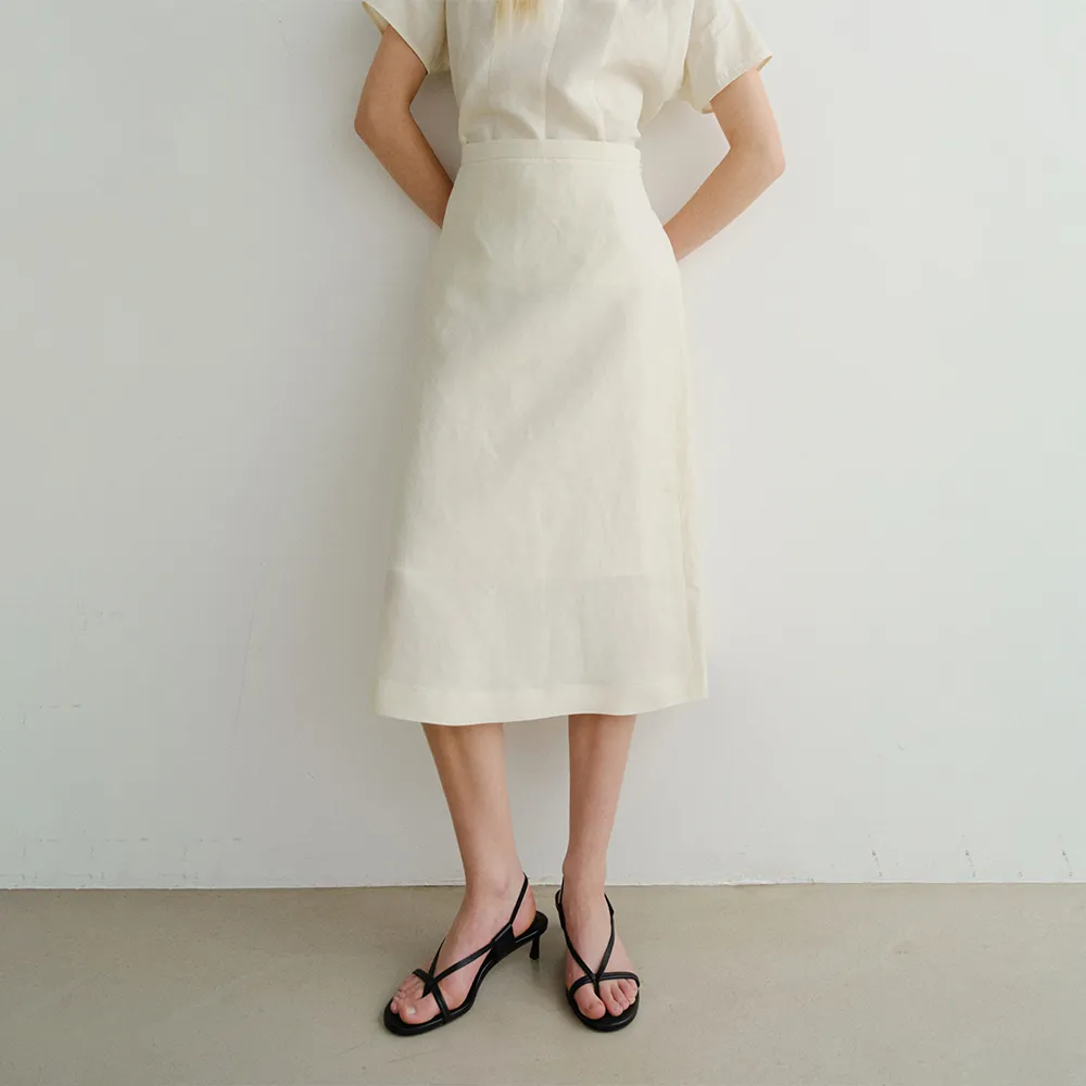 LUNA LINEN SKIRT (IVORY) - 감도 깊은 취향 셀렉트샵 29CM