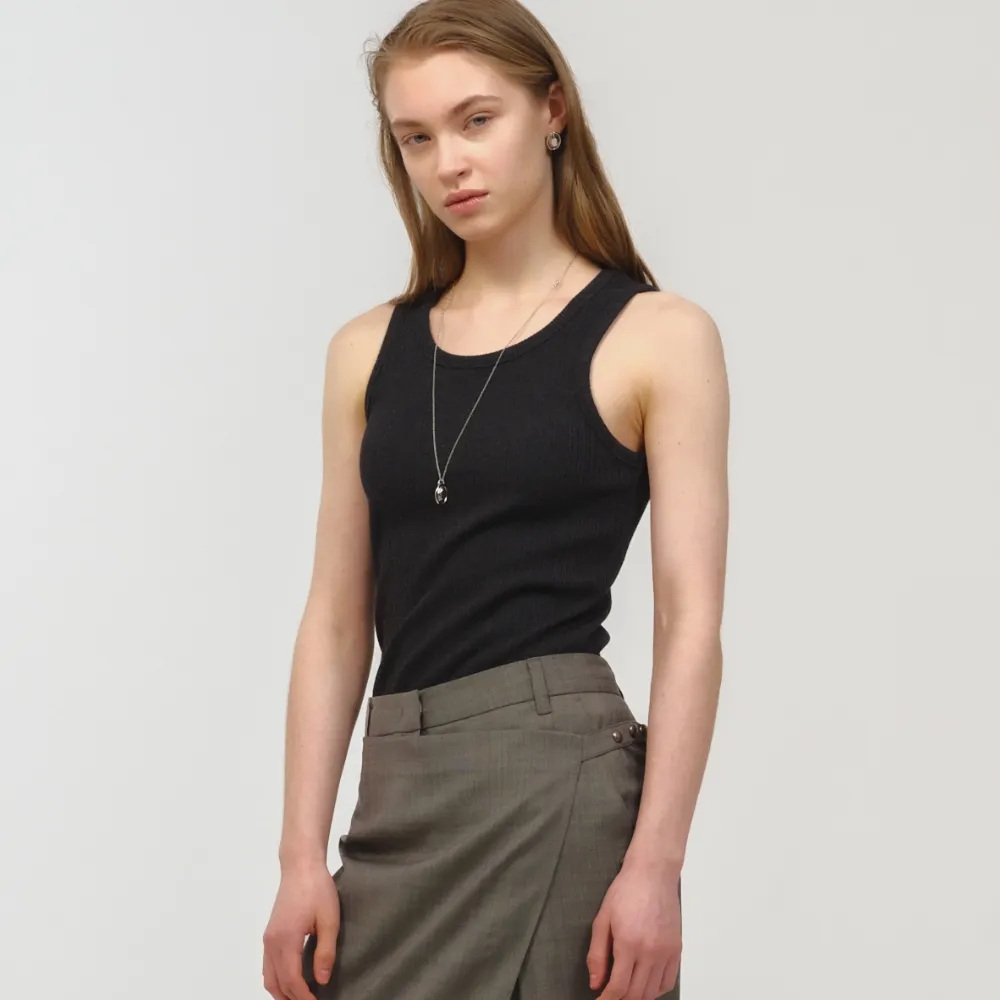 UNISEX, Basic Ribbed Sleeveless / Charcoal - 감도 깊은 취향 셀렉트샵 29CM